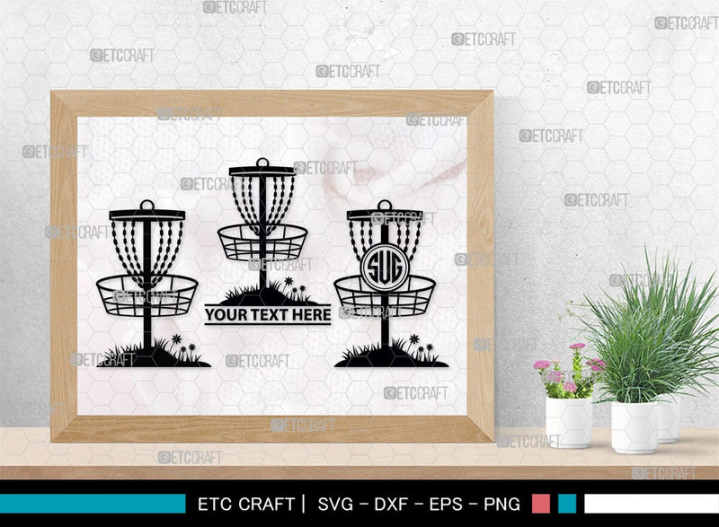 Disc Golf Monogram, Disc Golf Silhouette, Disc Golf SVG, Sports Svg ...