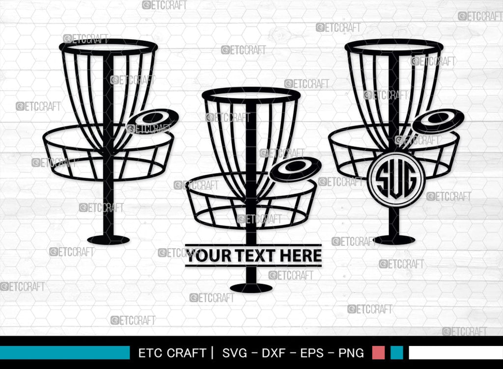 Disc Golf Monogram, Disc Golf Silhouette, Disc Golf SVG, Sports Svg ...
