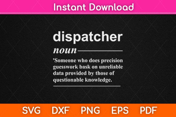 Dispatcher Definition Dispatch Officer Dispatching Svg Design - So Fontsy