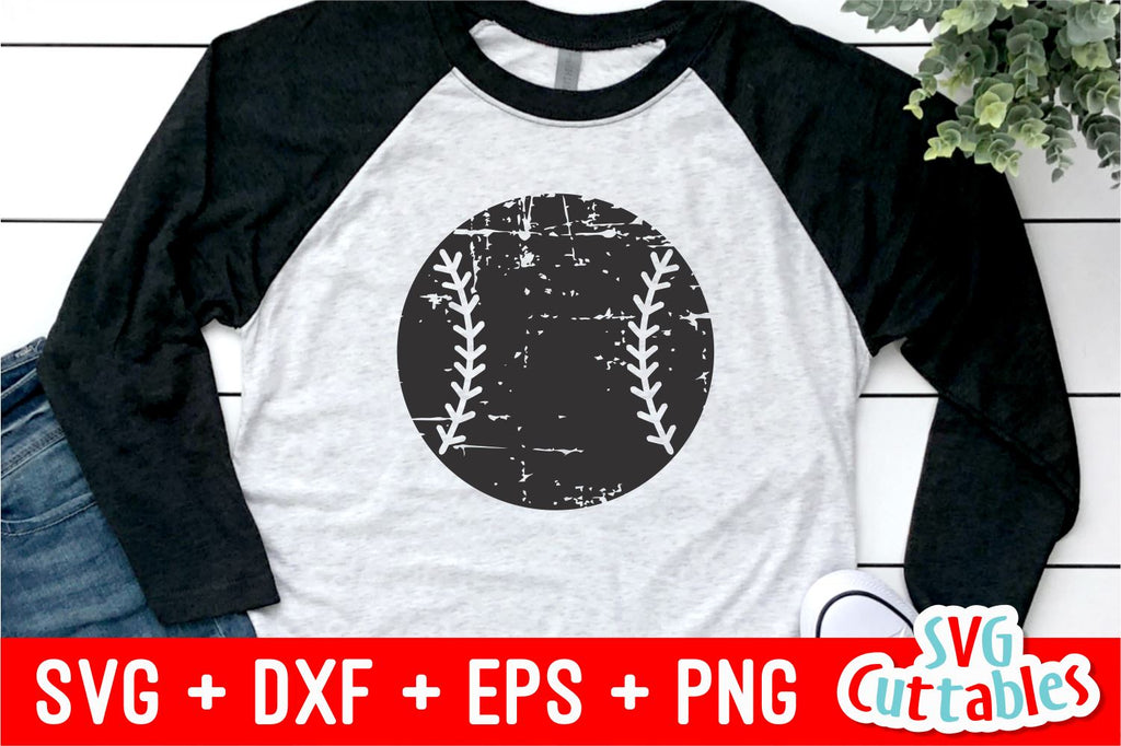 Distressed Baseball Distressed Softball - So Fontsy