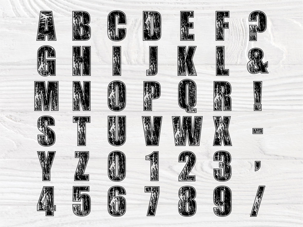 Distressed font SVG | Grunge alphabet svg | Distressed alphabet ...