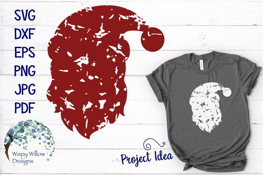 Distressed Grunge Santa Claus | Christmas SVG - So Fontsy