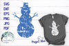 Distressed Grunge Snowman | Winter Christmas SVG - So Fontsy
