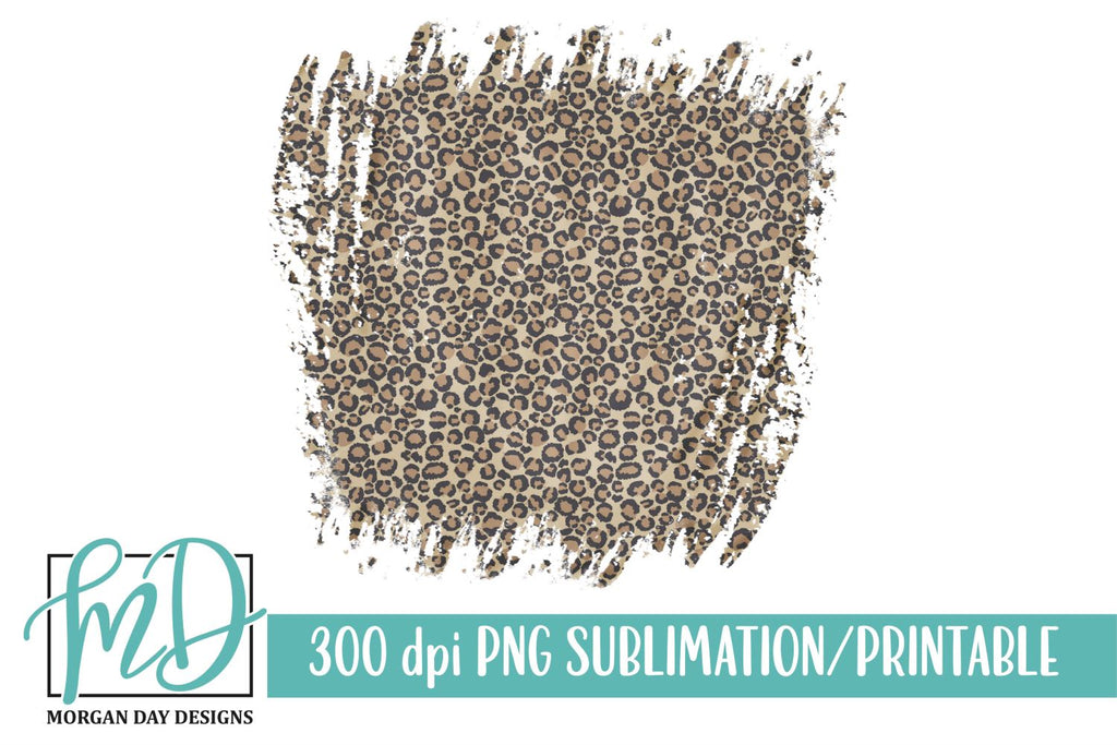 Distressed Leopard Background Sublimation PNG - So Fontsy