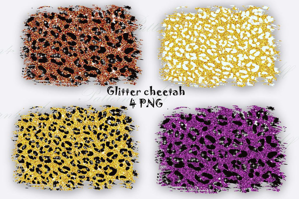 Distressed Leopard Print Patches, Splash Sublimation Design, Digital P ...