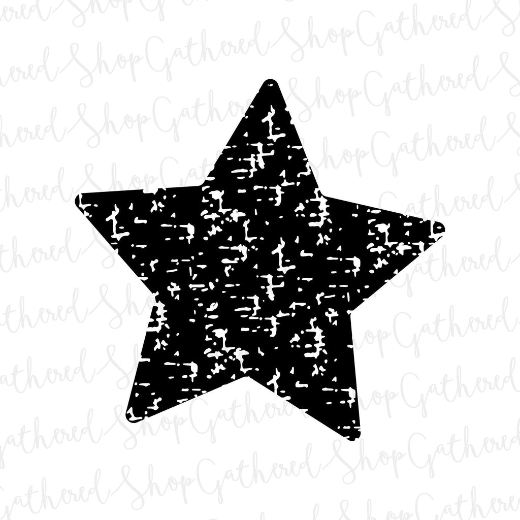 Distressed Star SVG - So Fontsy