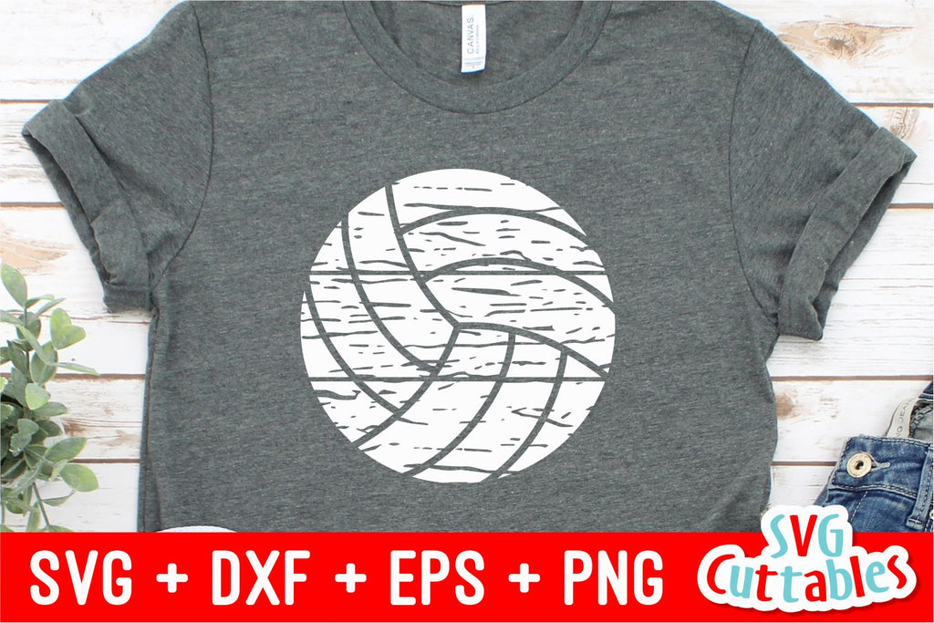 Distressed Volleyball - So Fontsy