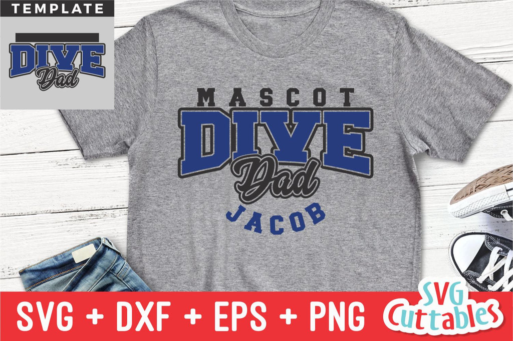 Dive svg - Dive Dad Template 002 - svg - dxf - eps - png - Cut File ...