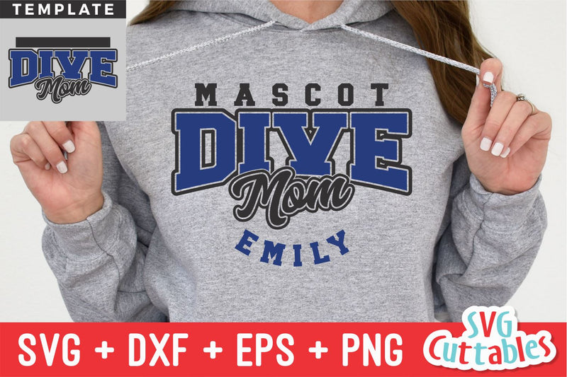 Dive svg - Dive Mom Template 001 - svg - dxf - eps - png - Cut File ...