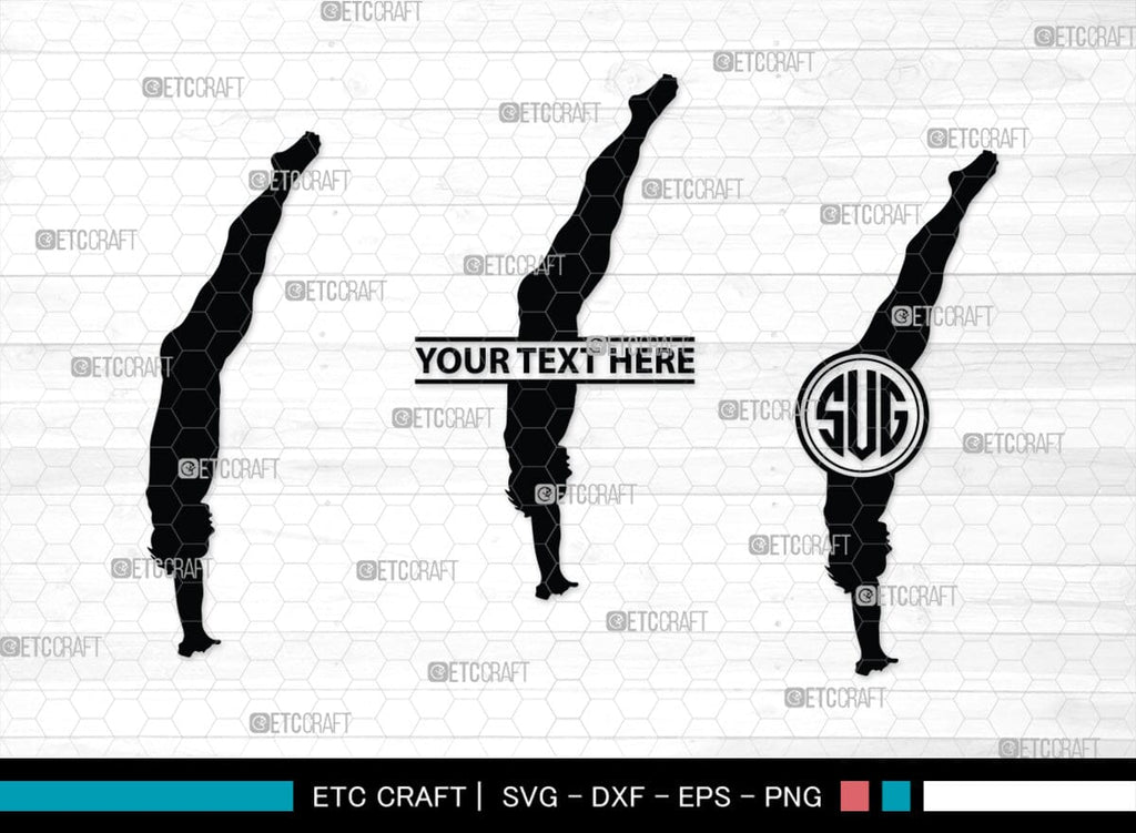 Diving Monogram, Diving Silhouette, Scuba Diving Svg, Diver Svg, Sports ...