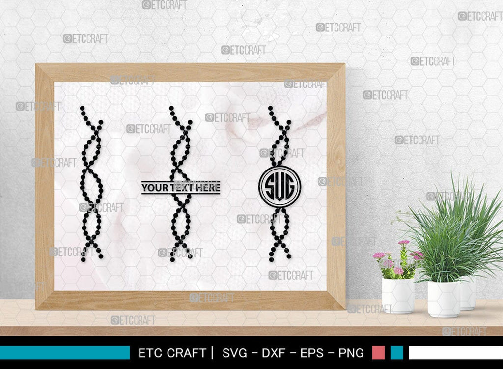 DNA Monogram, DNA Silhouette, DNA SVG, Molecule Svg, DNA Chain Svg ...