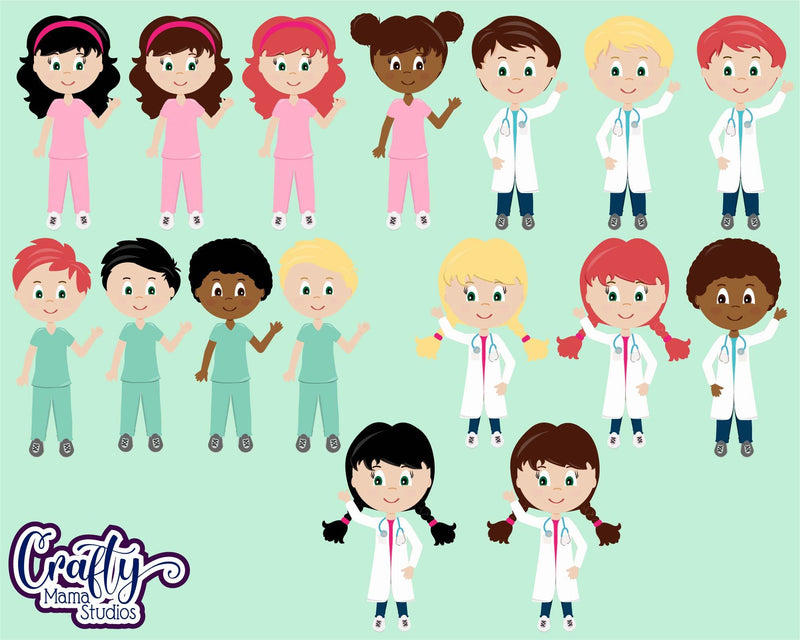 Doctor Clipart - Nurse Svg - Hospital Clip Art - Nursing - Essential ...