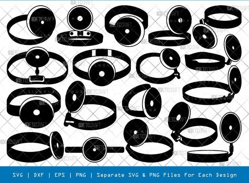 Doctor Head Mirror Silhouette, Doctor Head Mirror SVG, Head Mirror Svg ...