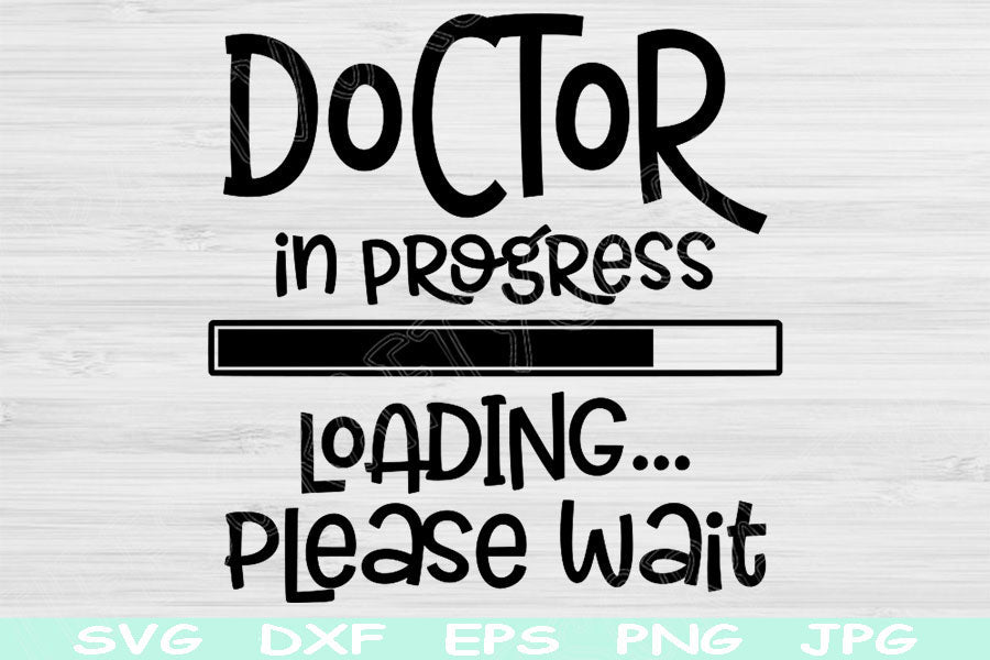 Doctor In Progress Loading Please Wait Svg, Doctor Svg, Dxf, Eps, Png ...
