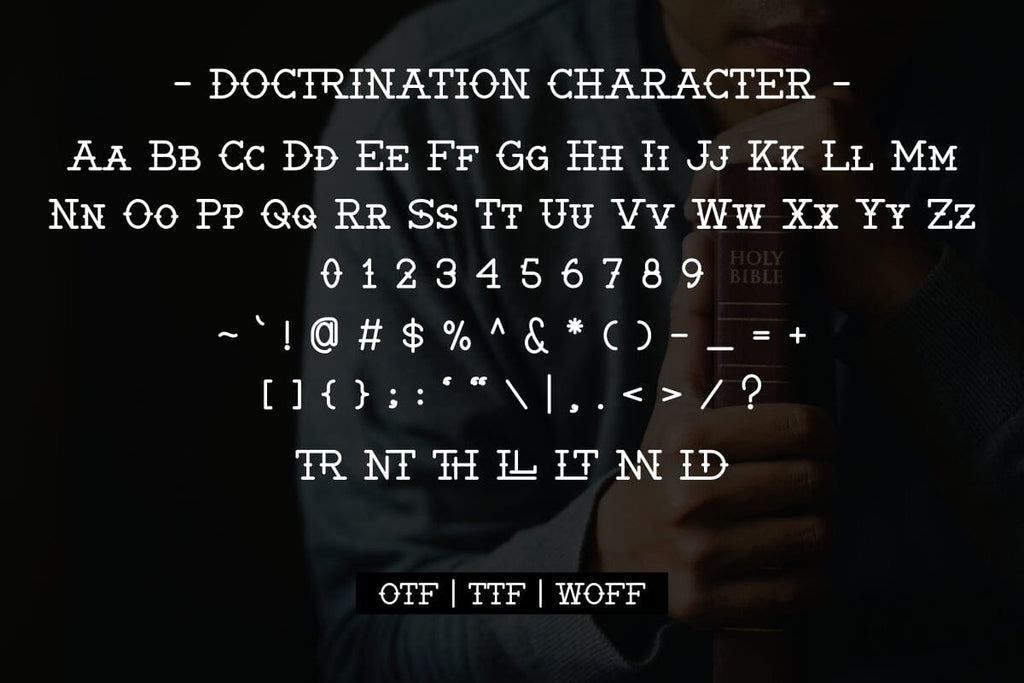 Doctrination - Modern Slab Serif Typeface - So Fontsy