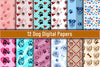 Dog Background Digital Papers Puppy Paw JPG - So Fontsy