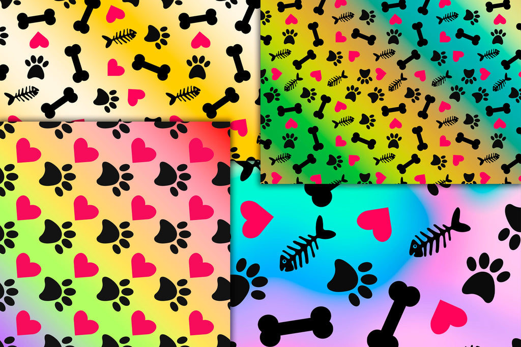 Dog digital paper | Animal digital paper - So Fontsy