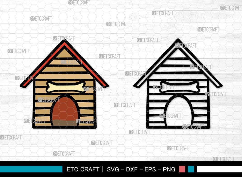 Dog House SVG | Dog Svg | Dog Paw Svg | Dog Bone Svg | Dog Home Clipart ...
