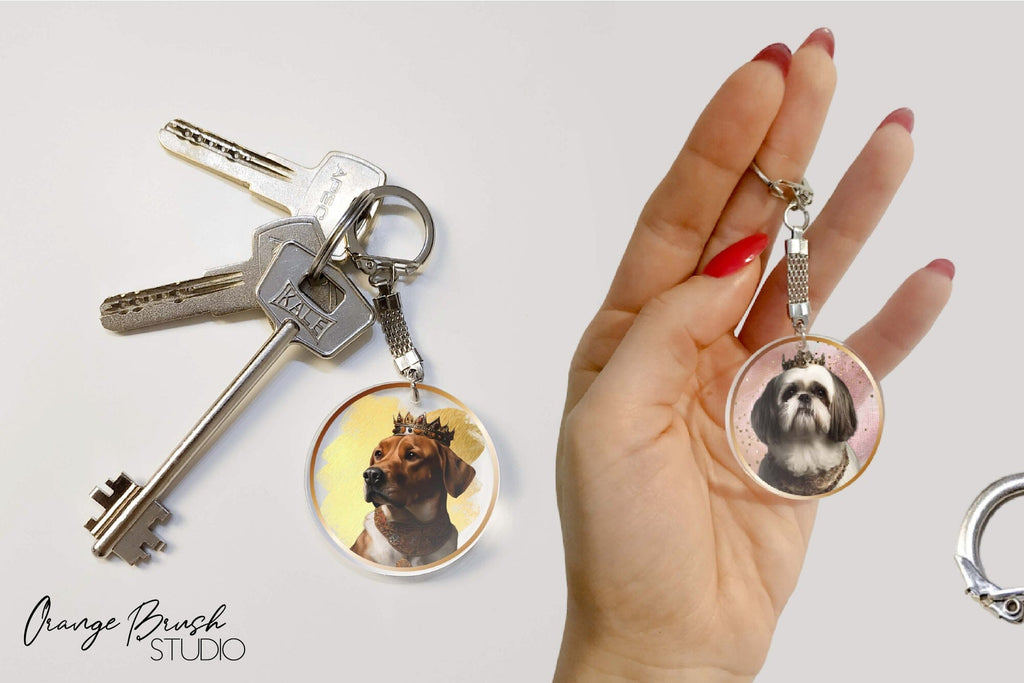 Dog Keychain Sublimation Bundle, Dog Breeds Keyring Designs - So Fontsy