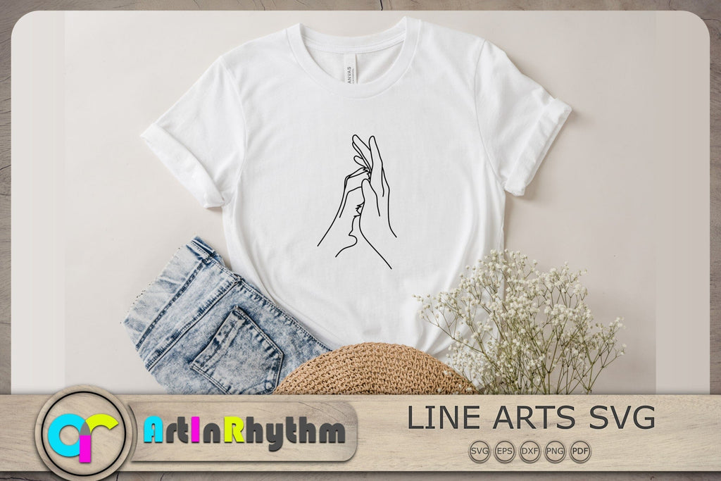 Dog Line Art Svg, Dog Paw and Human Hand Svg, Animal Line Art Svg - So ...