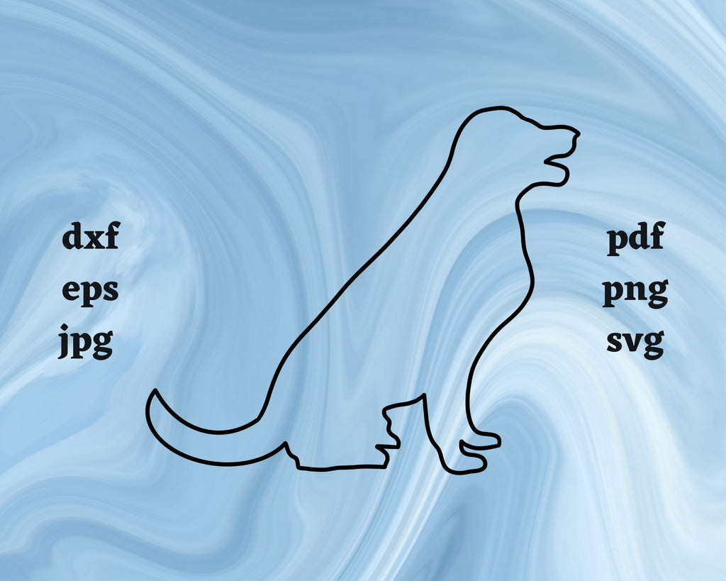 Dog Outline SVG Cut File - So Fontsy