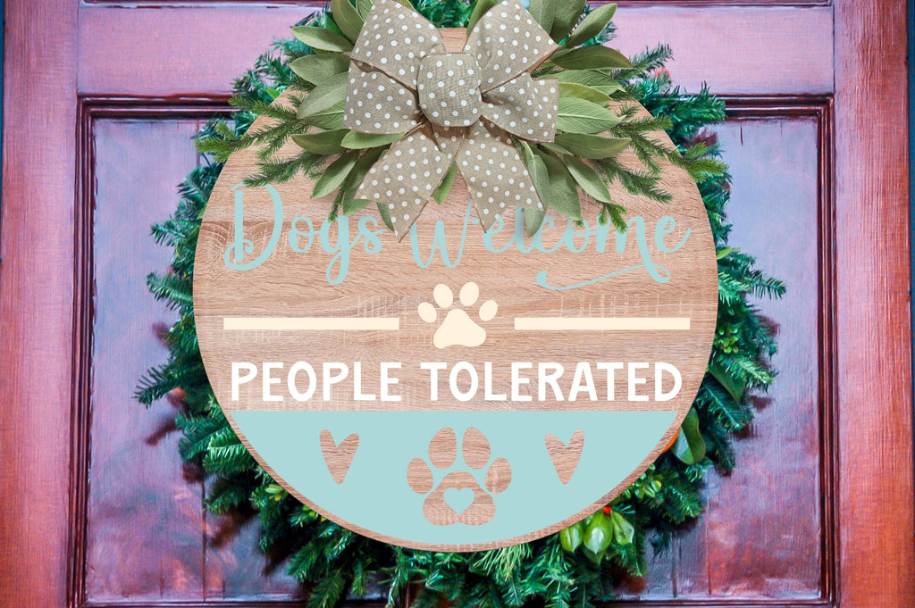 Dog Round Sign Svg Bundle - So Fontsy