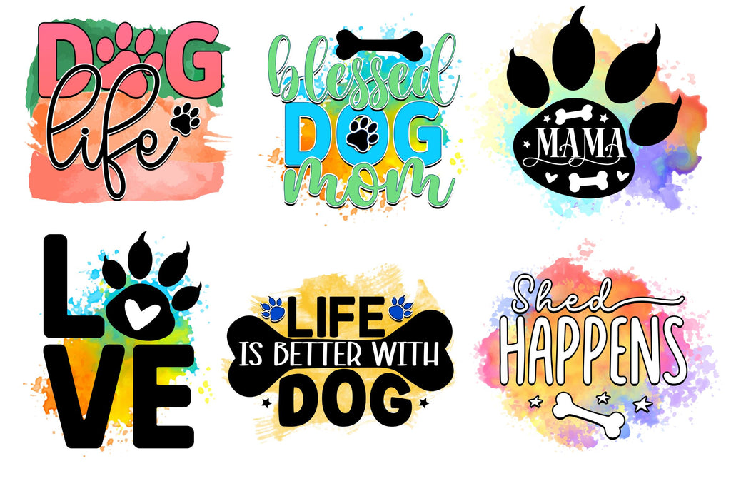 Dog Sublimation Png Bundle - So Fontsy