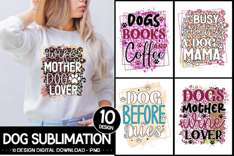 Dog Svg Bundle , Dog Sublimation Design - So Fontsy