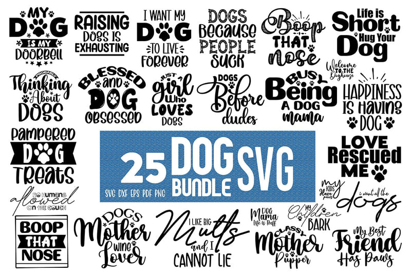 Dog SVG Bundle, Dog SVG design Bundle, Dog paw - So Fontsy