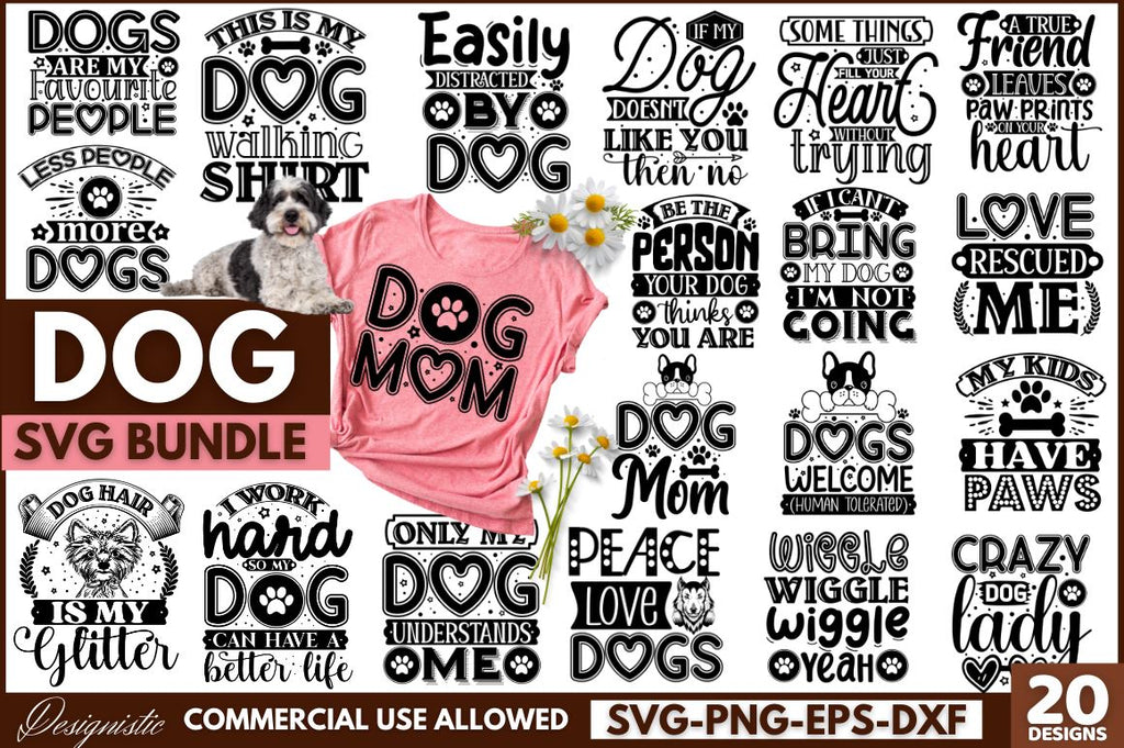Dog SVG Bundle, - So Fontsy