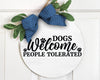 Dog Welcome Sign SVG Bundle - Dog Sign SVG, Welcome SVG, Dog Round Sign ...