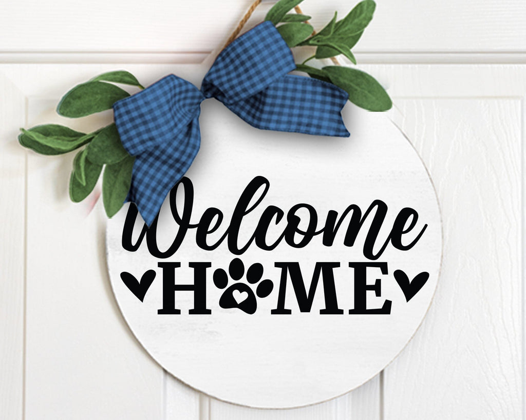Dog Welcome Sign SVG Bundle - Dog Sign SVG, Welcome SVG, Dog Round Sign ...