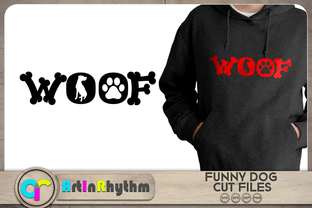 Dog woof SVG / Dog bark SVG - So Fontsy
