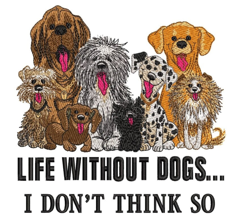 Dogs machine embroidery design - So Fontsy