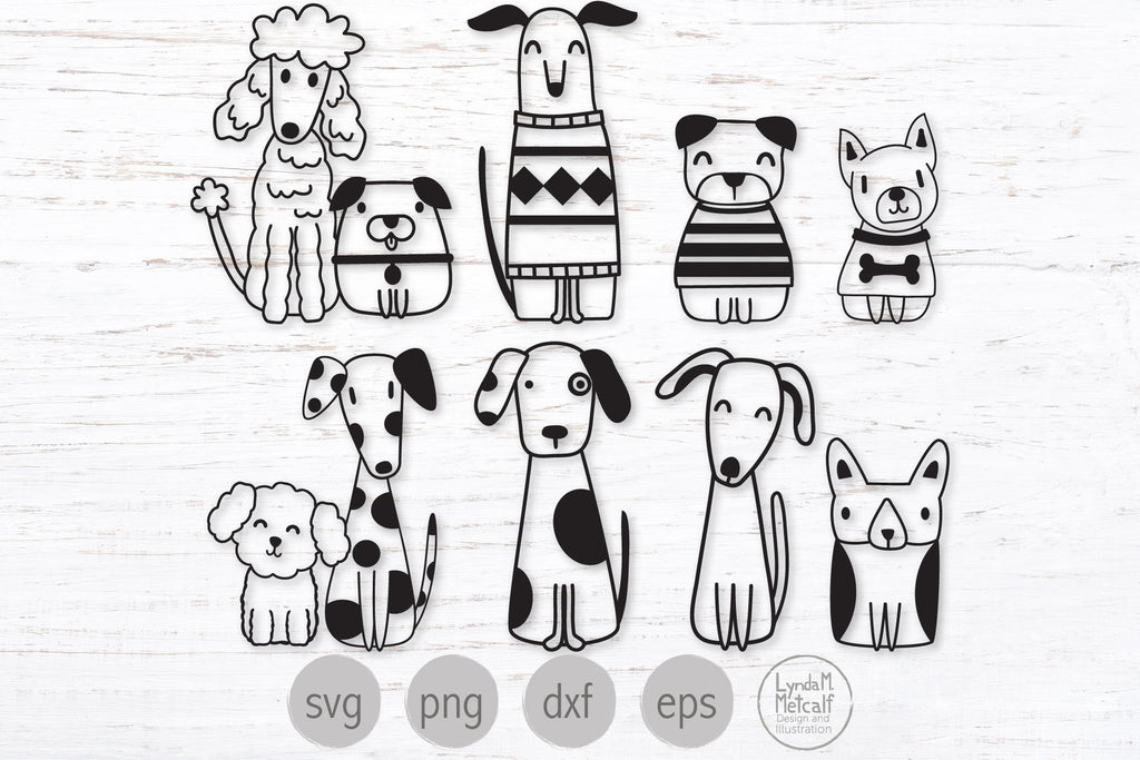 Dogs Mini Bundle Svg, Cute Dogs Bundle Svg - So Fontsy