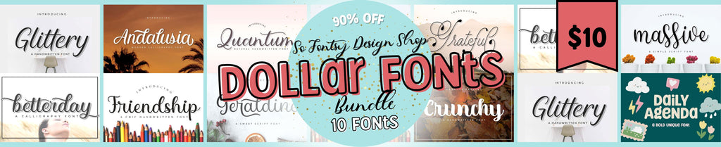 Dollar Font Bundle | So Fontsy