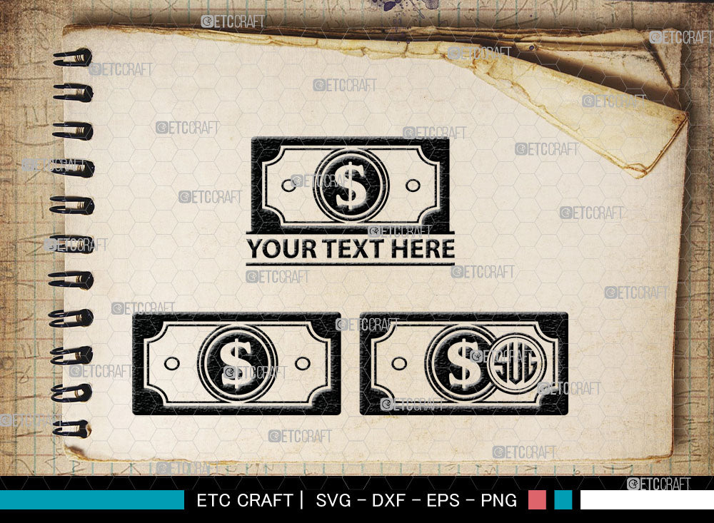 Dollar Monogram, Dollars And Money Silhouette, Money Svg, Coin Svg ...