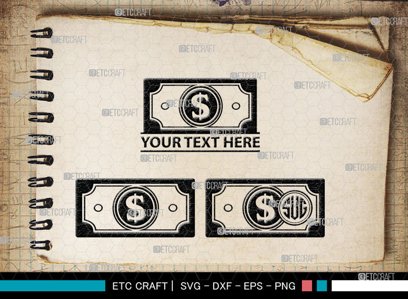 Dollar Monogram, Dollars And Money Silhouette, Money Svg, Coin Svg ...