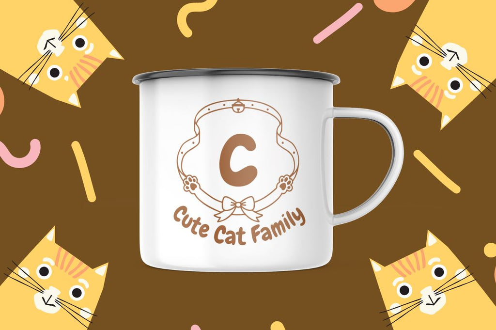 Dolly Cat Monogram - So Fontsy