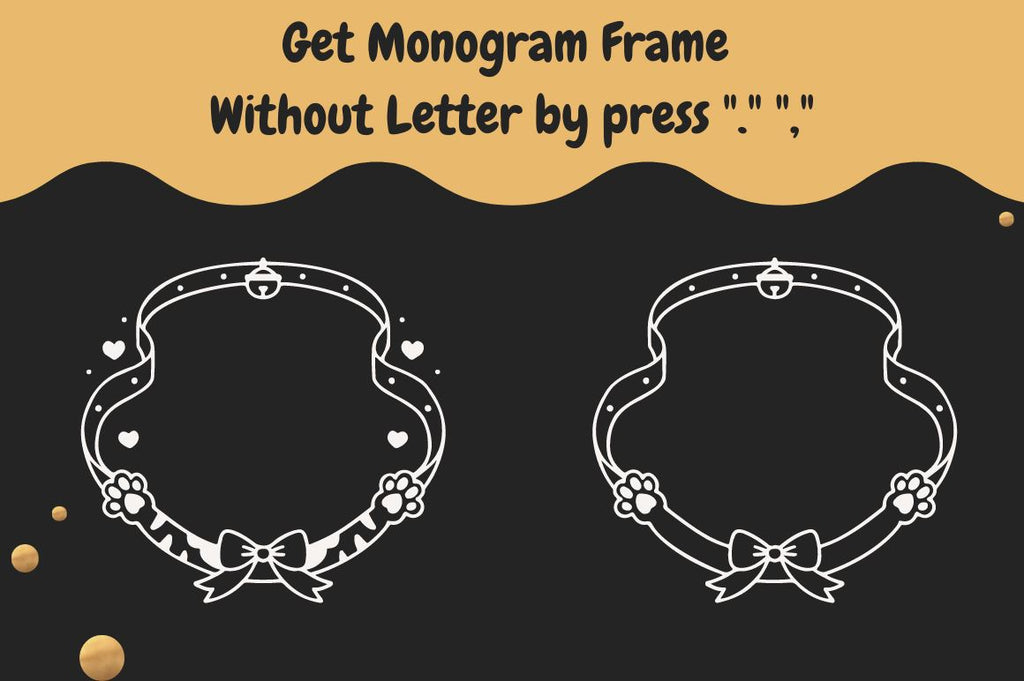Dolly Cat Monogram - So Fontsy