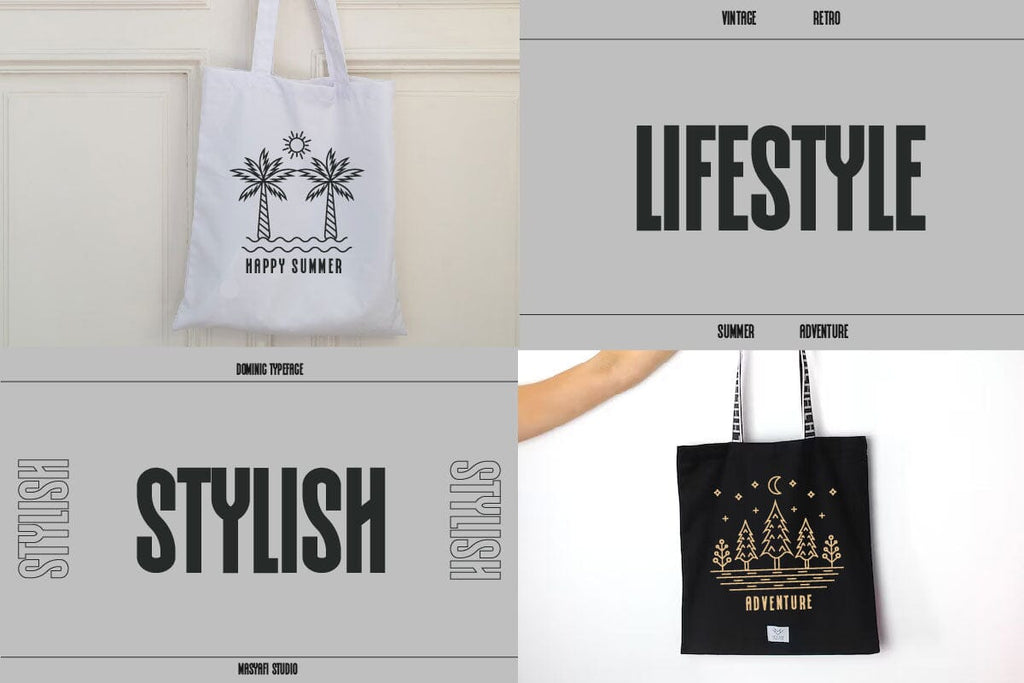 Dominic - Vintage Condensed Typeface - So Fontsy