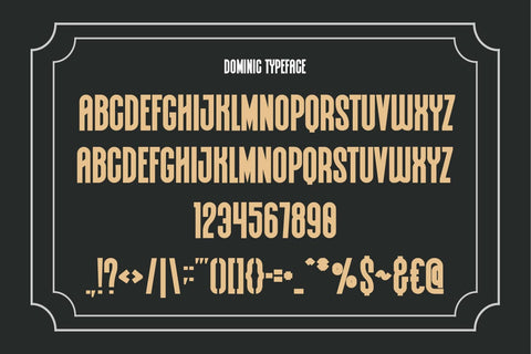 Dominic - Vintage Condensed Typeface - So Fontsy