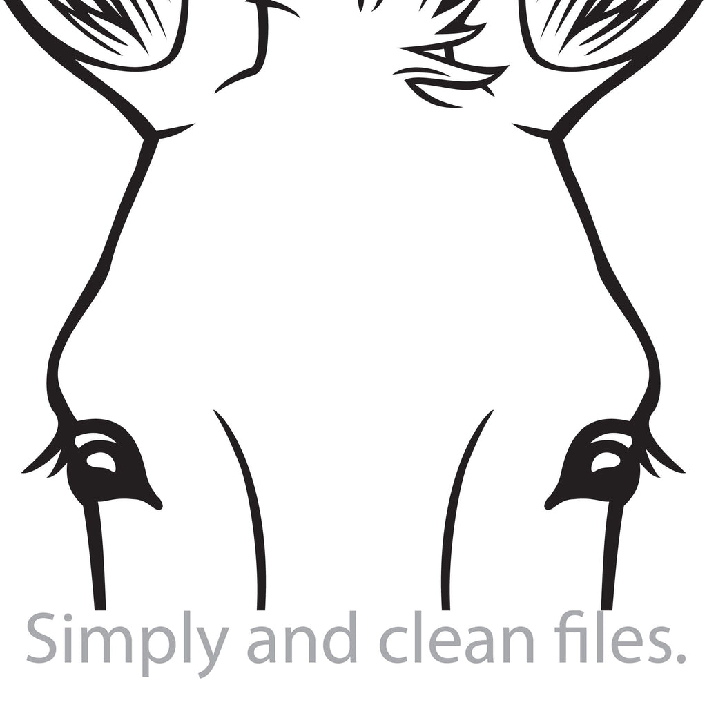 Donkey Head. Cut files for Cricut. Clip Art silhouette (eps, svg, pdf ...