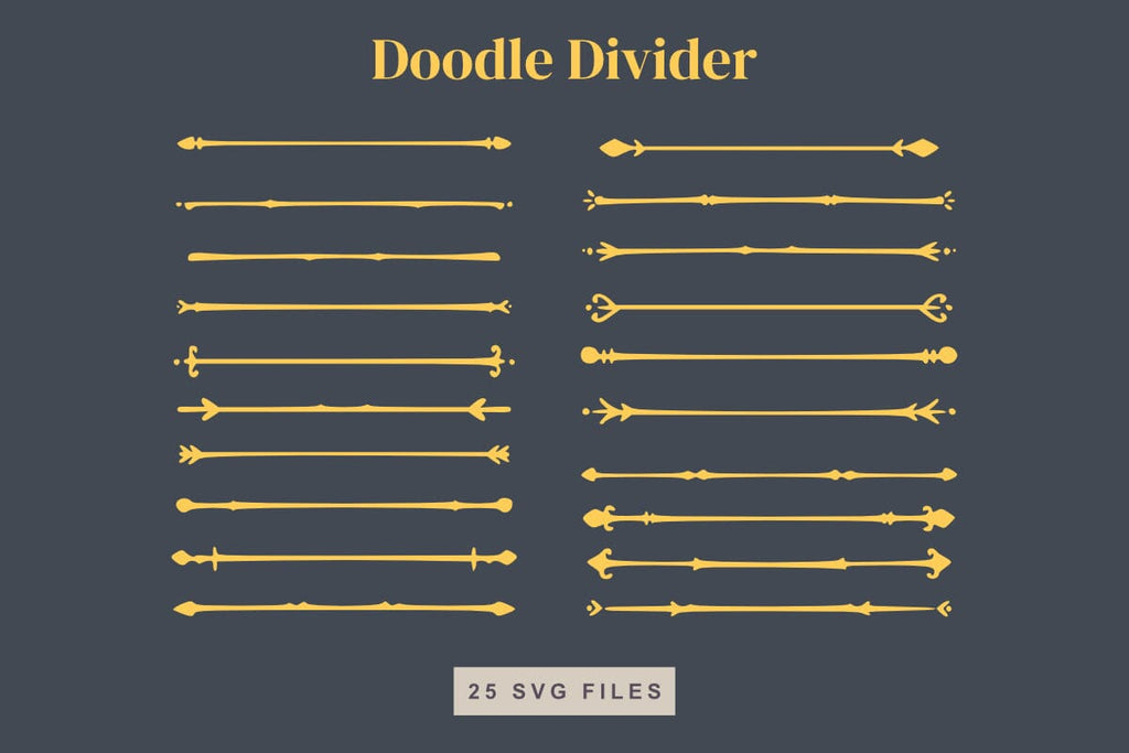 Doodle Divider Bundle - So Fontsy