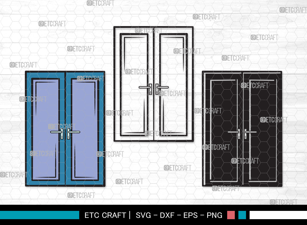 Door Clipart SVG | Open Door Svg | Door Frame Svg | Front Door Svg ...