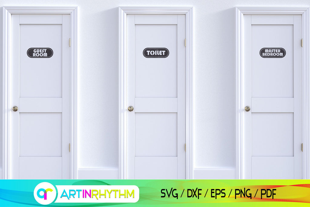 Door label svg bundle - So Fontsy