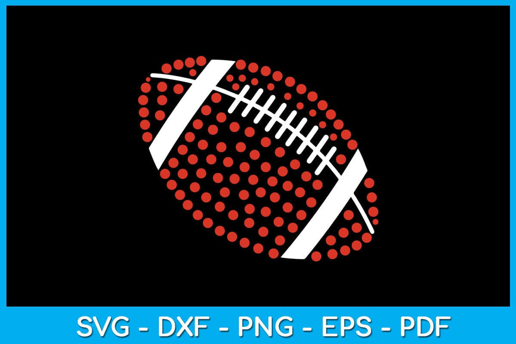 Dot American Football SVG PNG PDF Cut File - So Fontsy