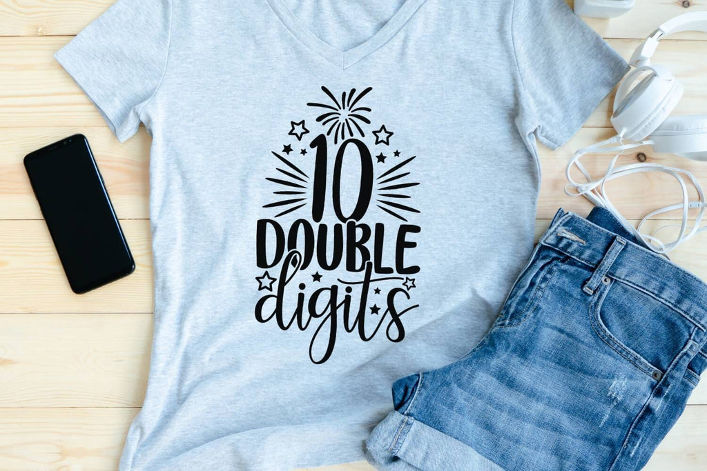 Double Digits| 10th Birthday SVG Cutting Files. - So Fontsy