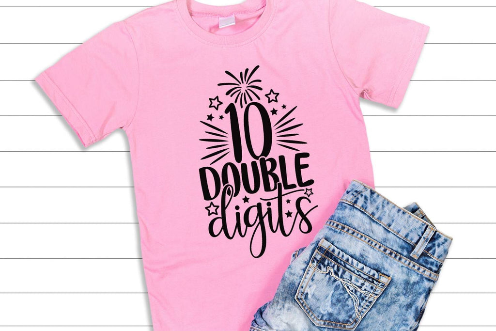 Double Digits| 10th Birthday SVG Cutting Files. - So Fontsy