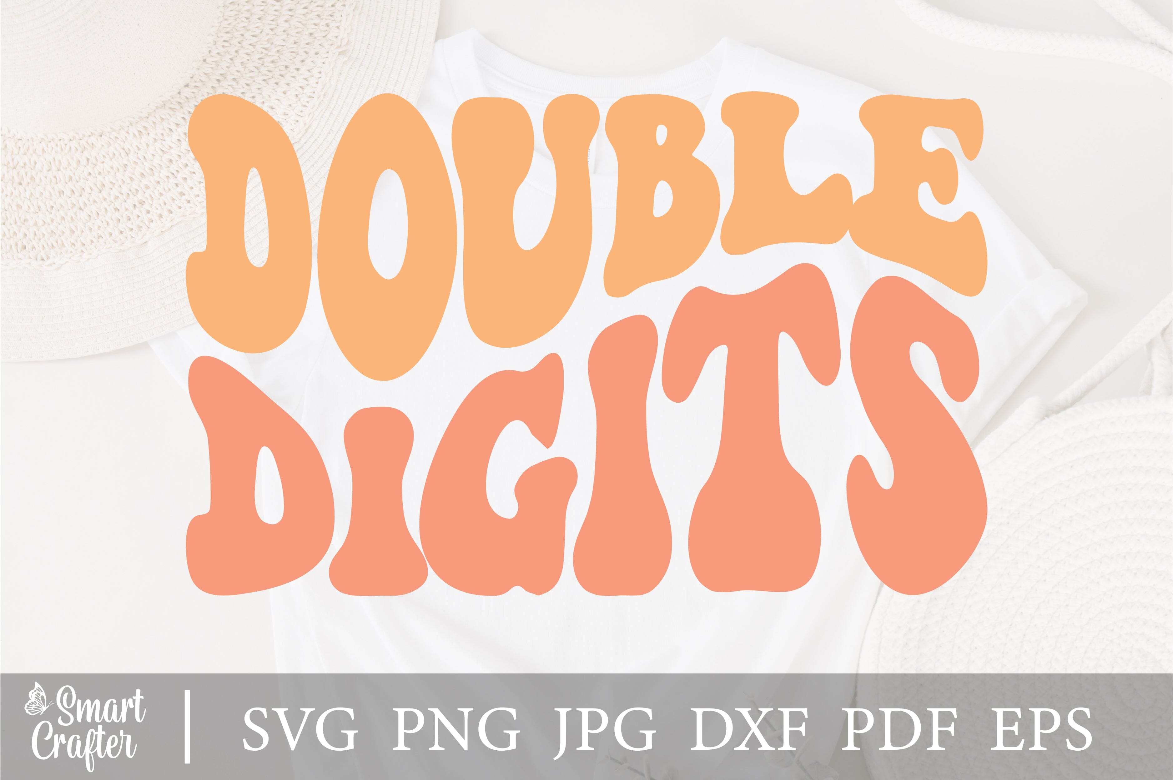 Double Digits Svg, Birthday svg, 10th birthday svg, Girl's birthday SVG ...